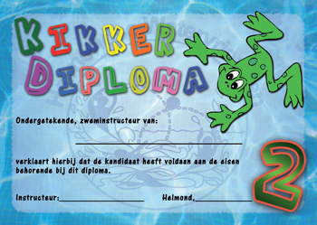 Diploma-eisen | Badje 2 "Kikkerdiploma" - Helmondse Watervrienden en ...